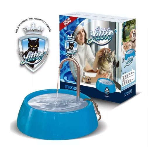 FONTE DE AGUA CAES/GATOS LITTLE AZUL BIVOLT - Avipec Produtos