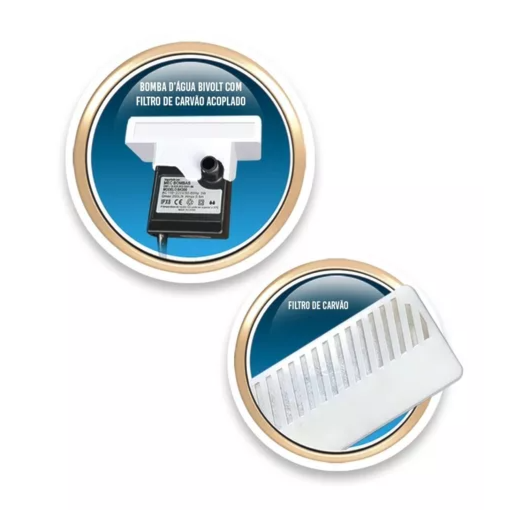 FONTE DE AGUA CAES/GATOS LITTLE AZUL BIVOLT - Avipec Produtos