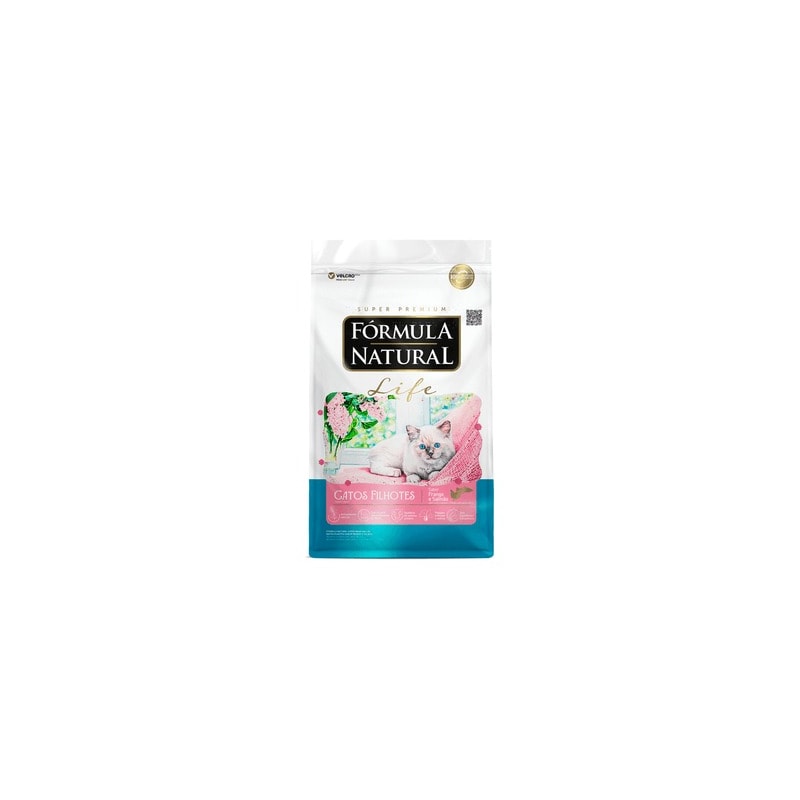 RACAO GATO FORMULA NATURAL FILHOTE 1KG CASTRADO FRANGO - Avipec Produtos