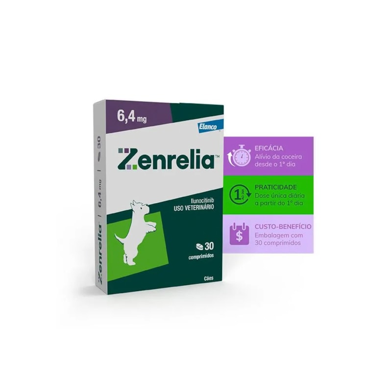 Zenrelia 6,4mg C/ 30 comprimidos - Avipec Produtos